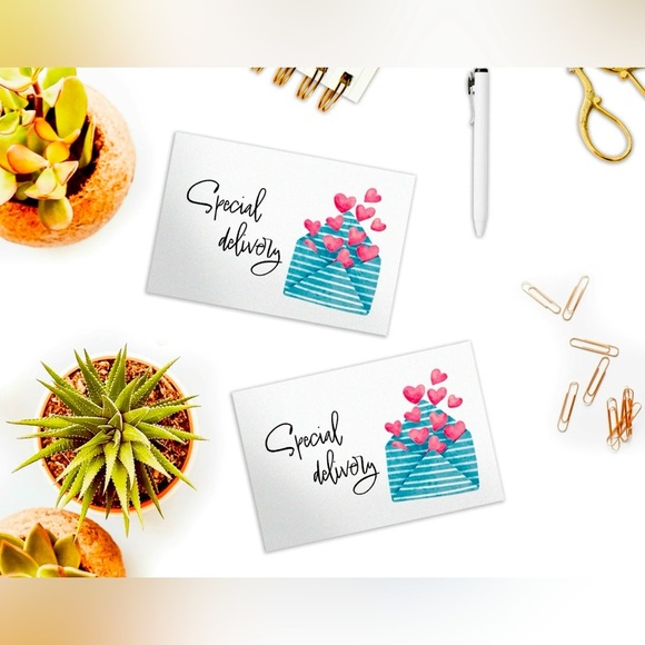 Office | 25 Blank 4x6 Shipping Insert Cards Thank You Notes Special ...